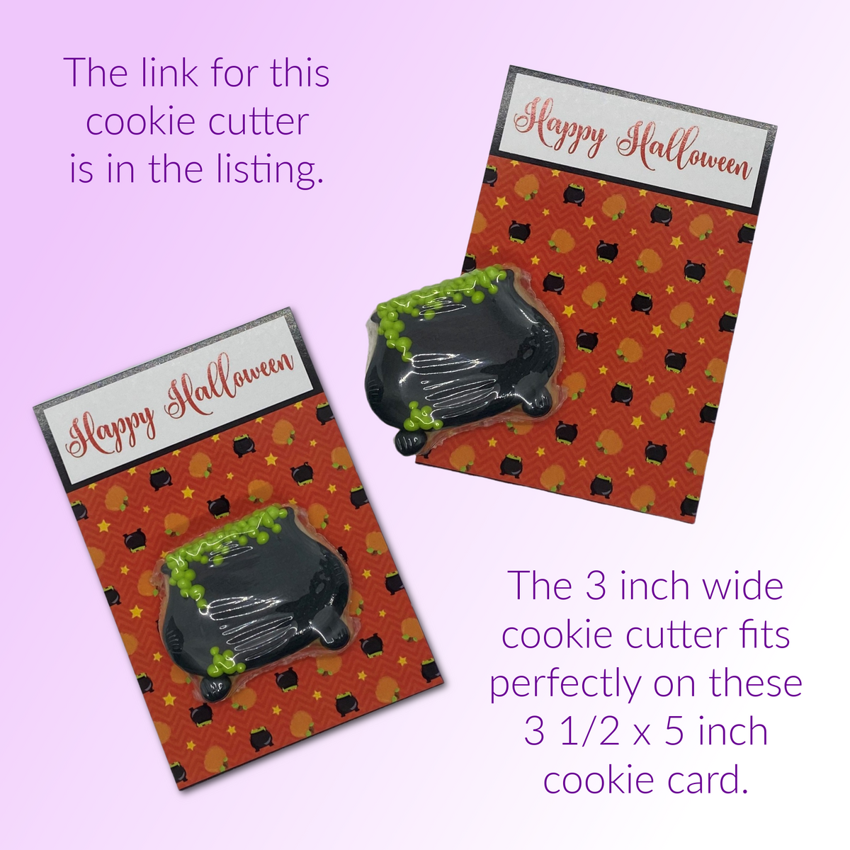 Halloween Cookie Card - Cauldron – Cookie Cutter Studio