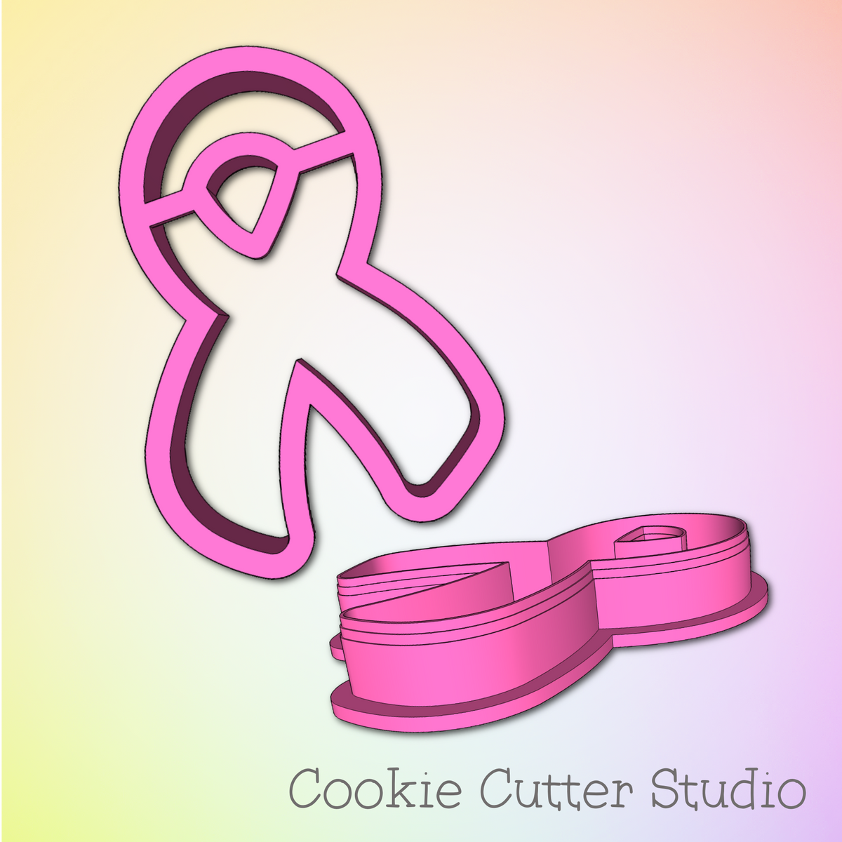 Ribbon Cookie Cutter, Breast Cancer Cookie Cutters – Cookie Cutter Studio