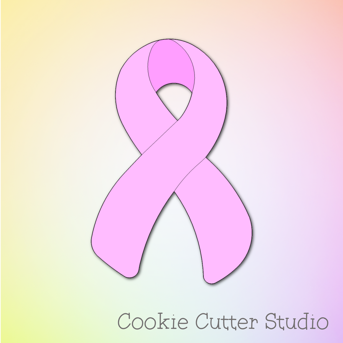 Ribbon Cookie Cutter, Breast Cancer Cookie Cutters – Cookie Cutter Studio