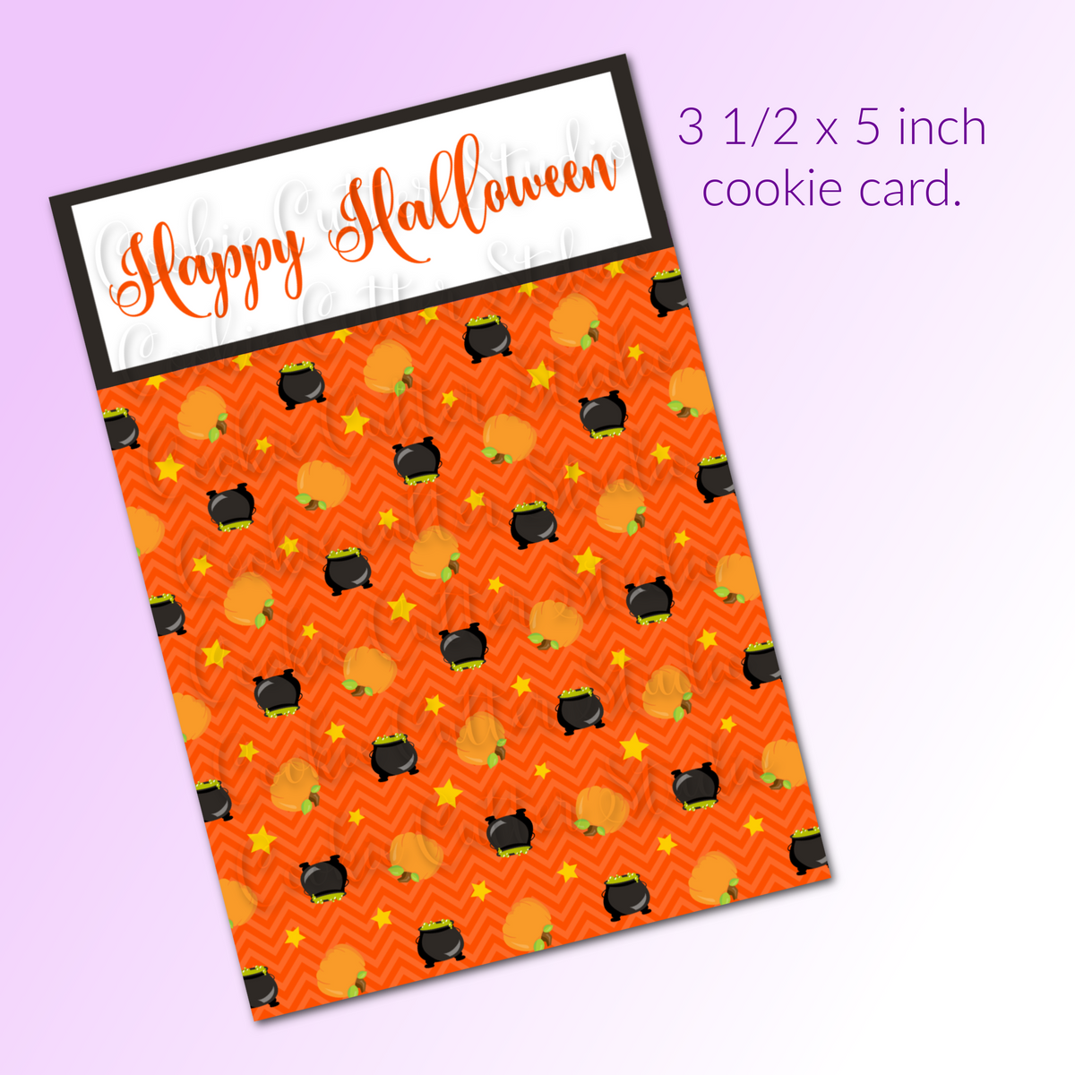 Halloween Cookie Card - Cauldron – Cookie Cutter Studio