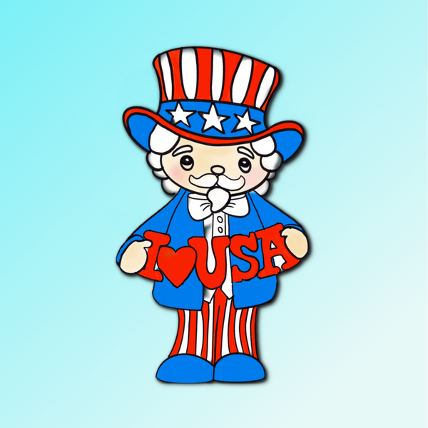 Uncle Sam Cookie Cutter, Patriotic Cookie Cutter – Cookie Cutter Studio